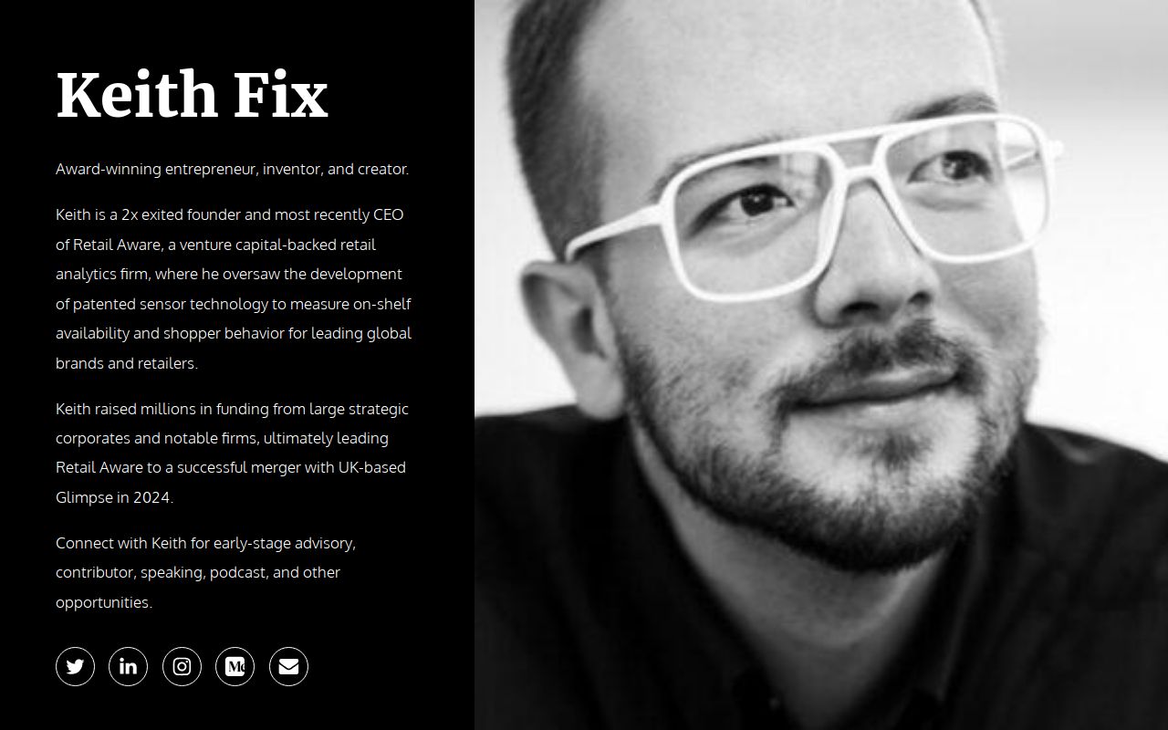 Keith Fix - Award Winning Entrepreneur & Inventor